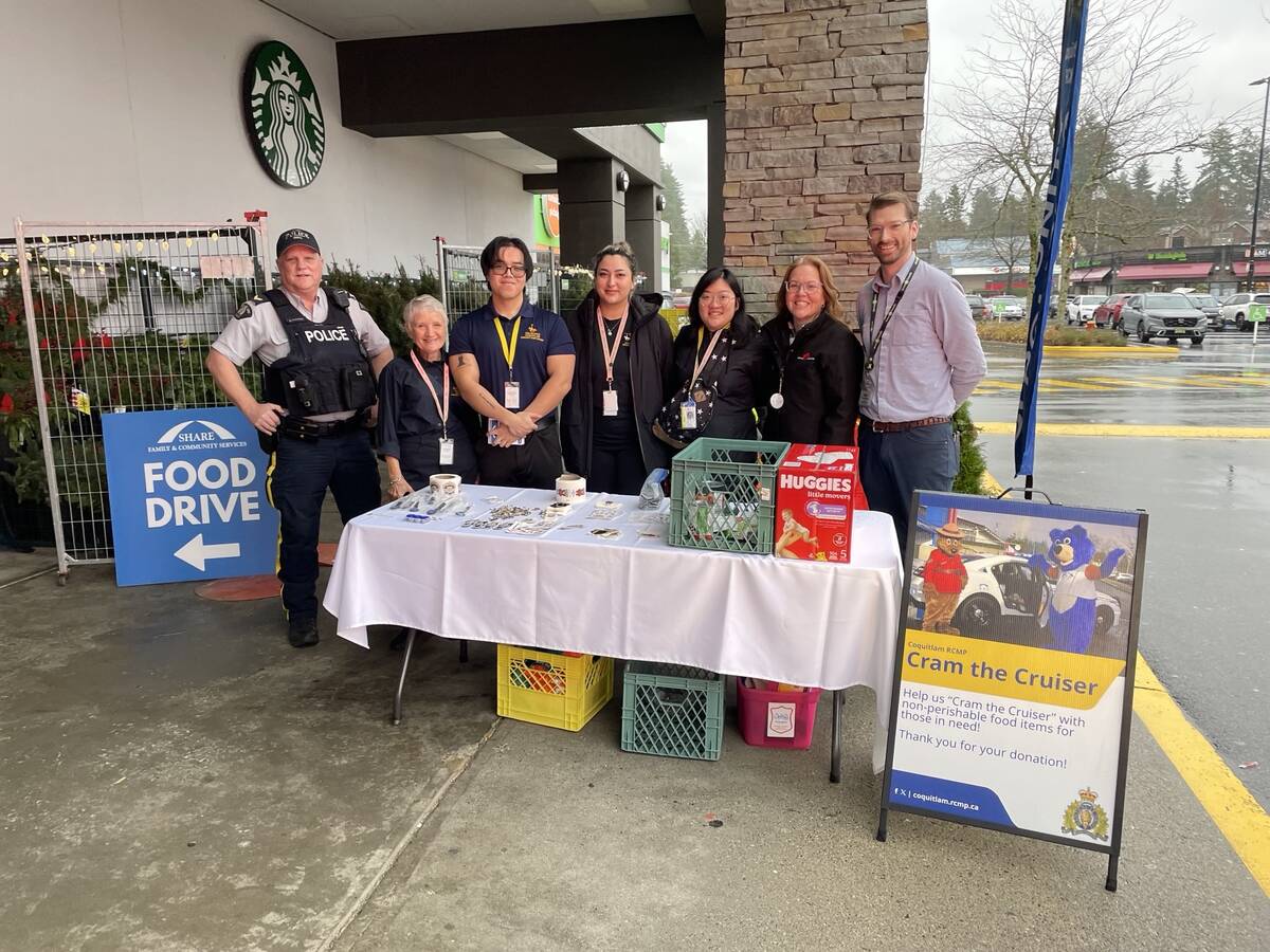 Coquitlam RCMP thanks the public for helping us “Cram the Cruiser ...